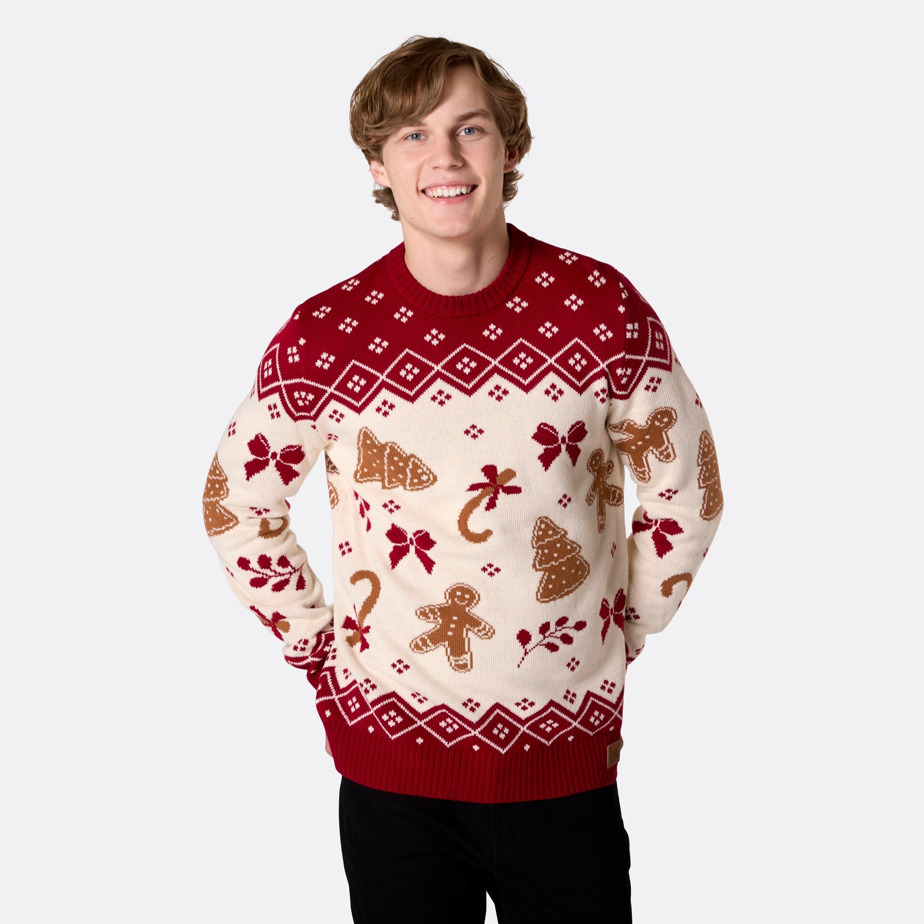 Peberkage Julesweater Herre – SillySanta.dk