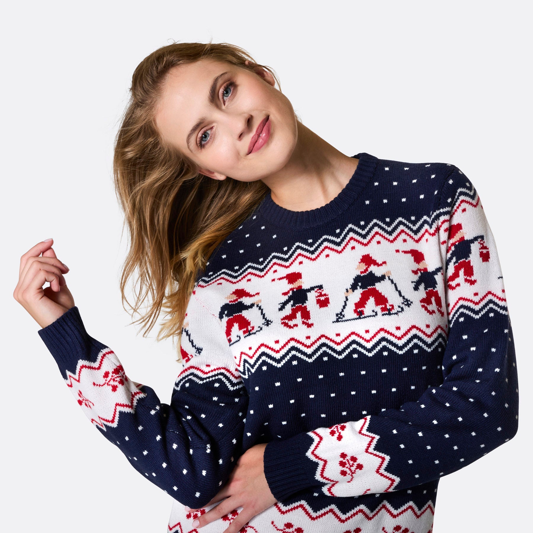 Julelandskab Julesweater Dame – SillySanta.dk