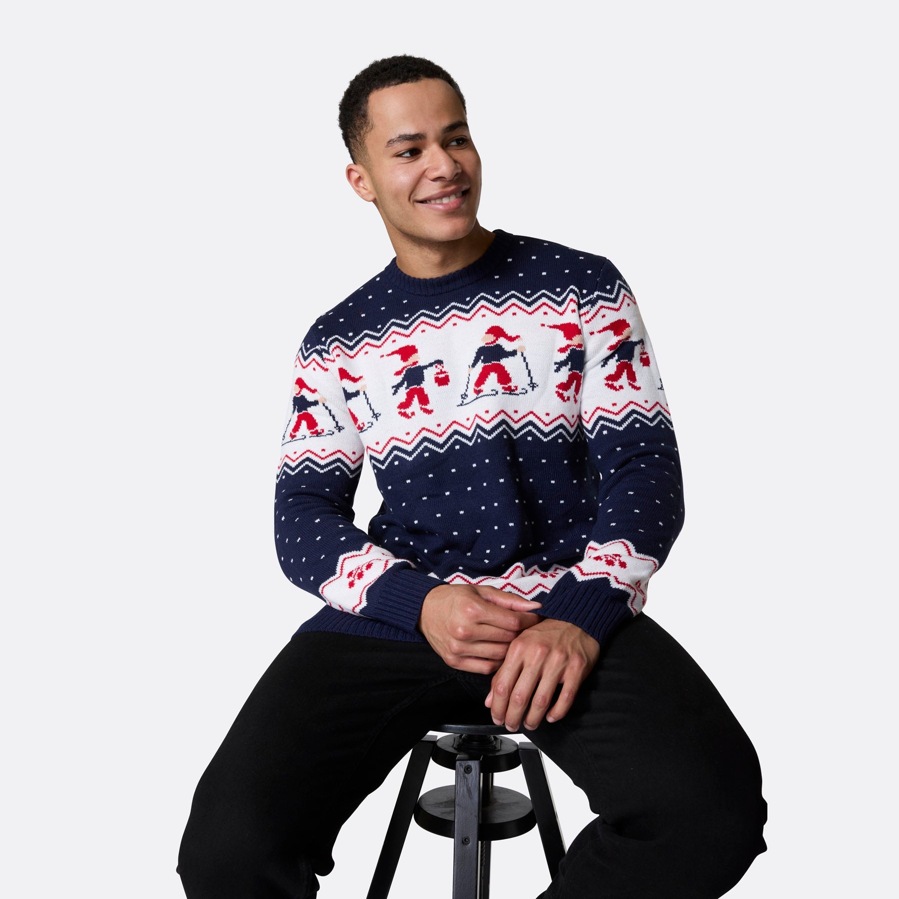 Julelandskab Julesweater Herre – SillySanta.dk