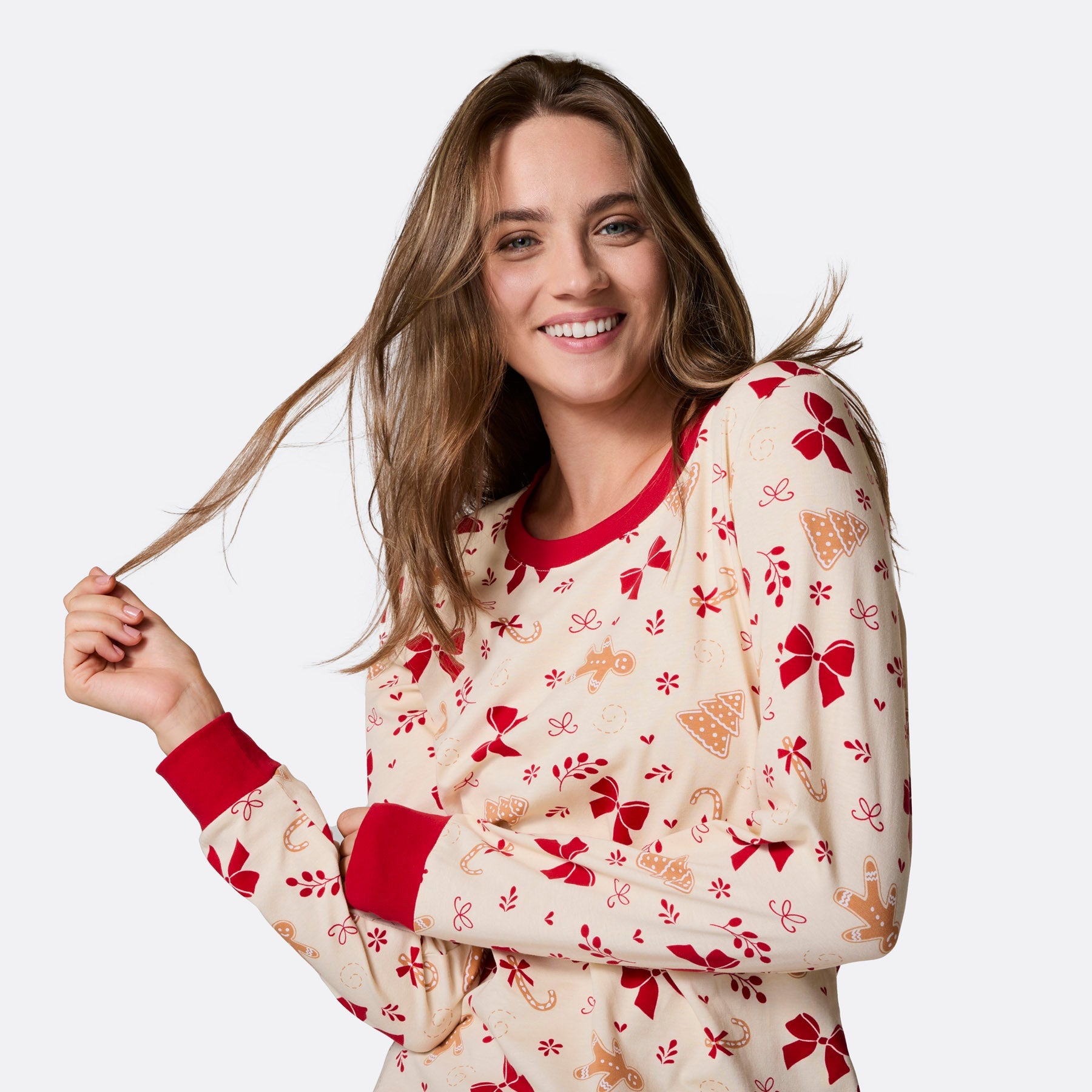 Peberkage Julepyjamas Dame – SillySanta.dk