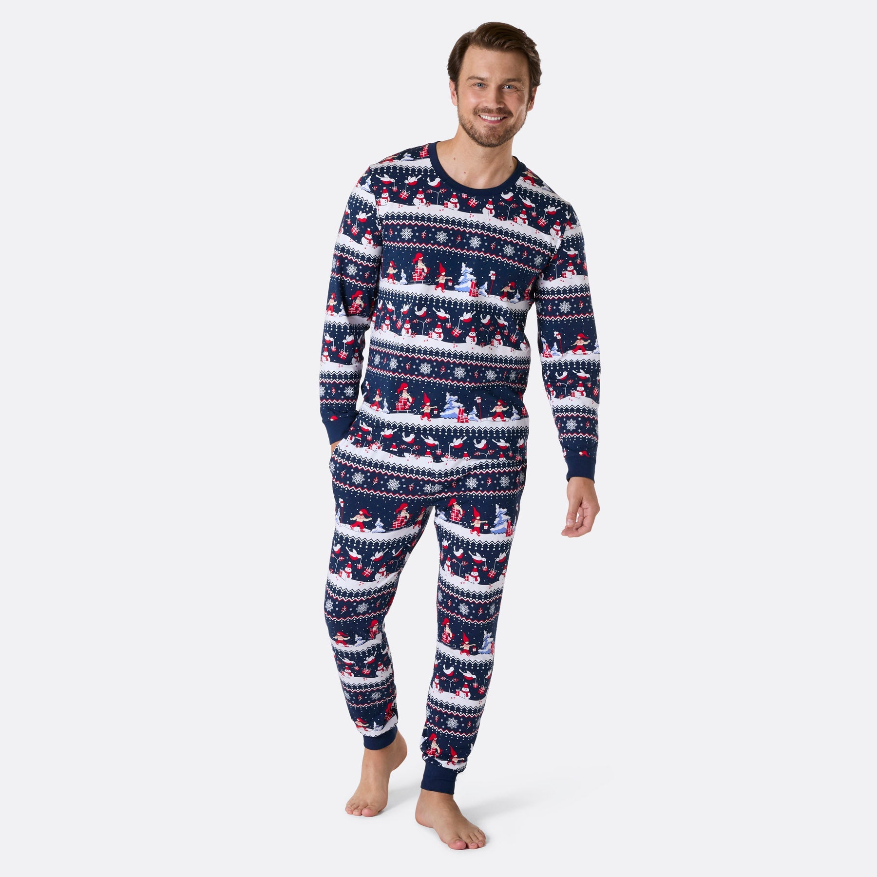 Julelandskab Julepyjamas Herre – SillySanta.dk