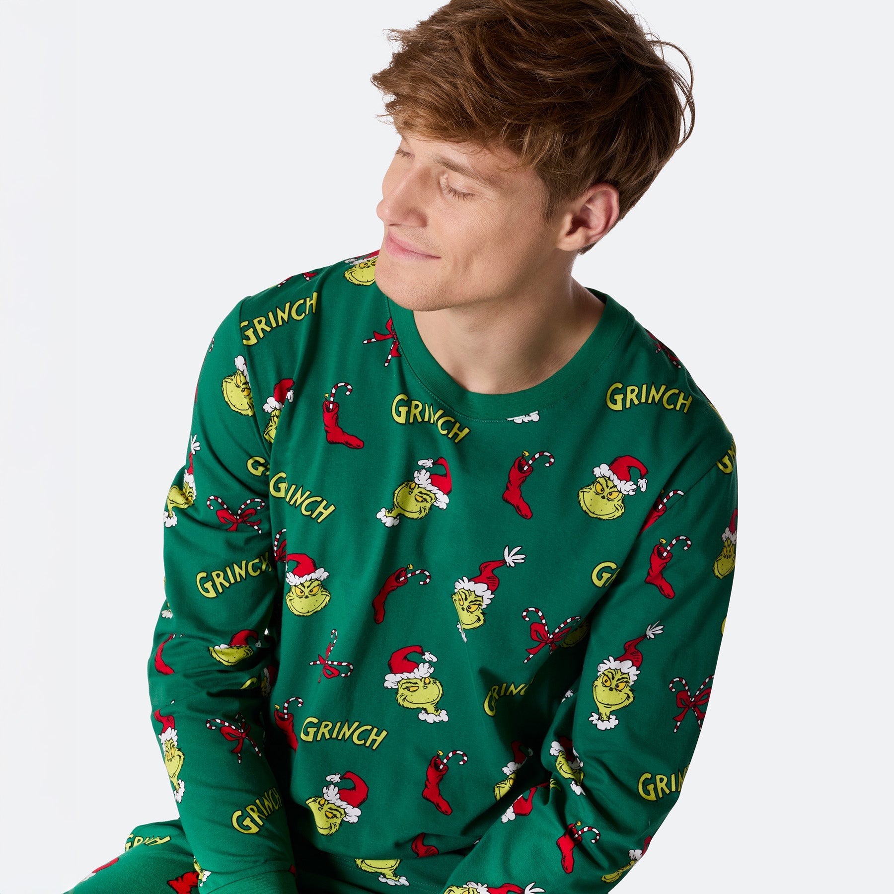 The Grinch Julepyjamas Herre – SillySanta.dk