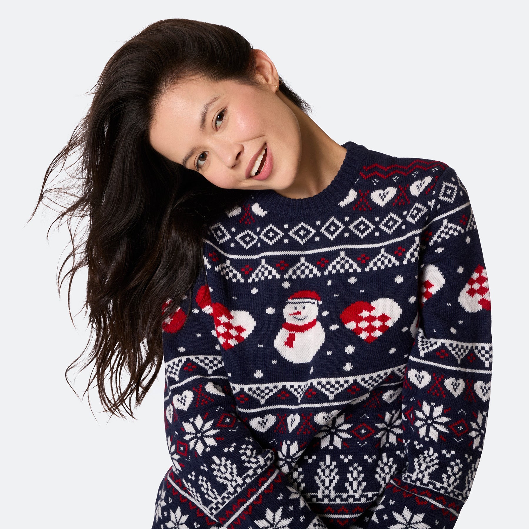 Snemand Julesweater Dame – SillySanta.dk